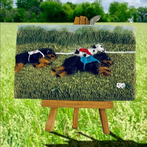 KAMI | Art | Vintage Kami Beatiful World Of Dogs Mini Resin Potraits ...